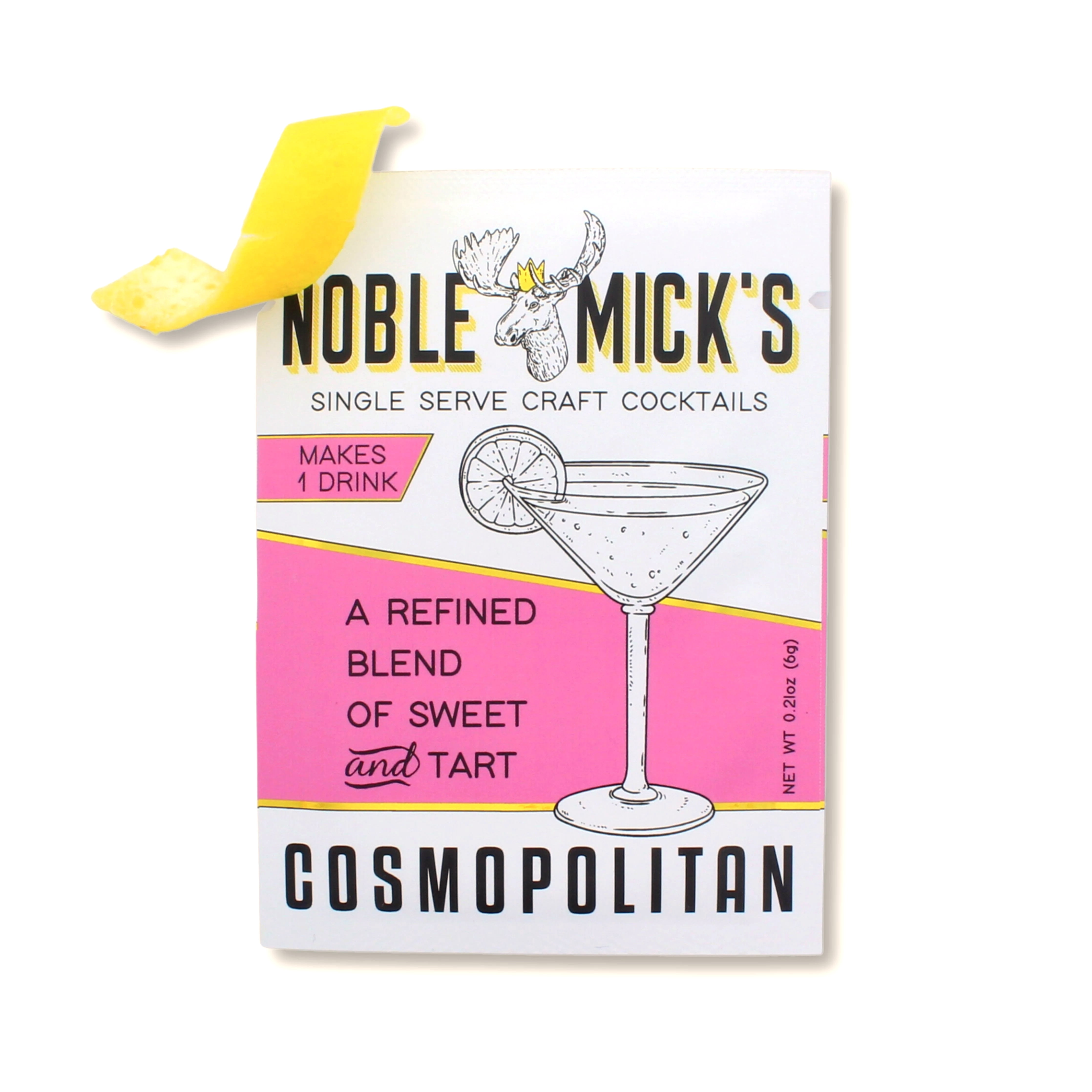 Noble Mick's Single Serving Craft Cocktail Mix, Cosmopolitan - Set of ...