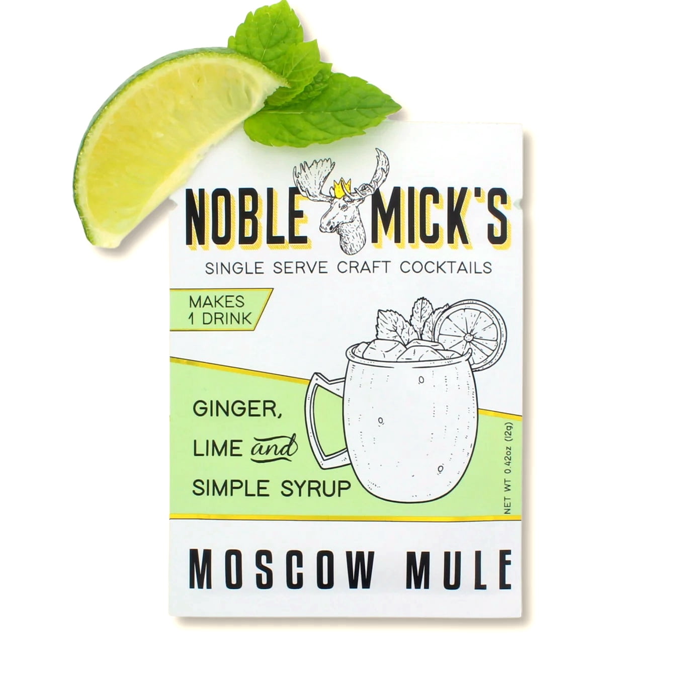 Noble Mick's Single Serving Craft Cocktail Mix, Moscow Mule - Set of 24 ...
