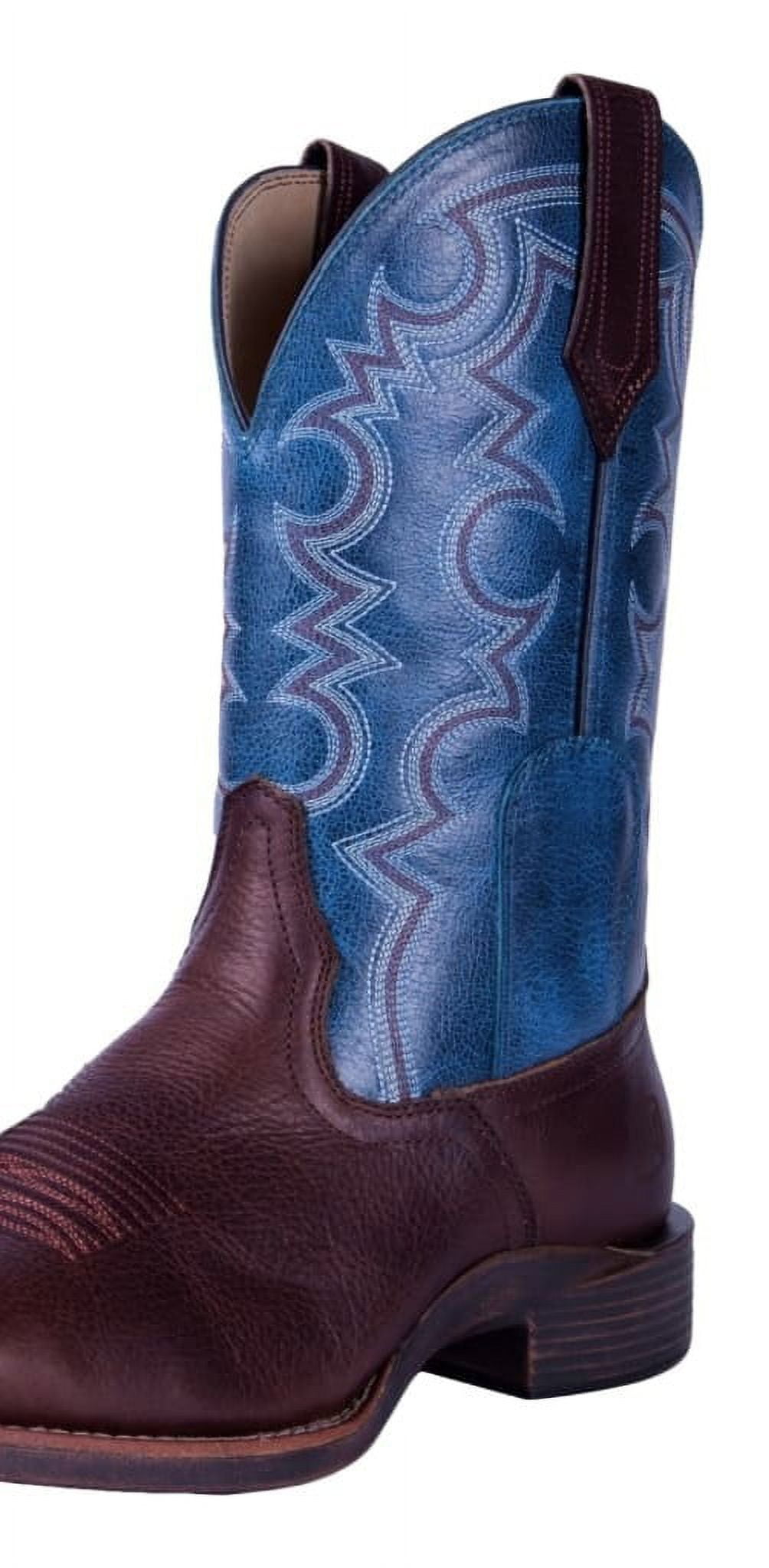 Noble N65026-142 Mens Adobe/Blue Authentic All-Around Square Toe Boot ...