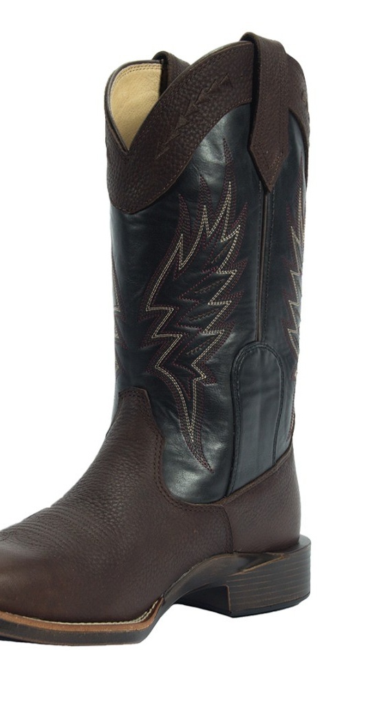 Noble N65005-132 Mens Brown/Navy All-Around Square Toe Boot 11.5D (M ...