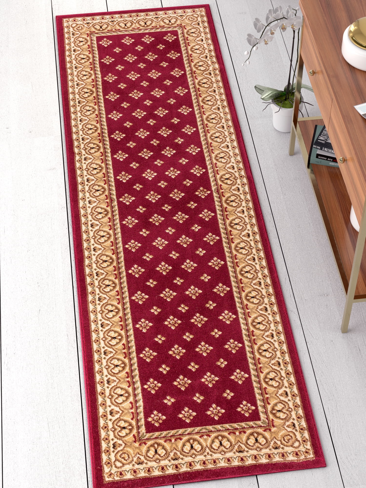 Noble Palace French European Formal Traditional Area Rug 2'7" x 9'6 ...