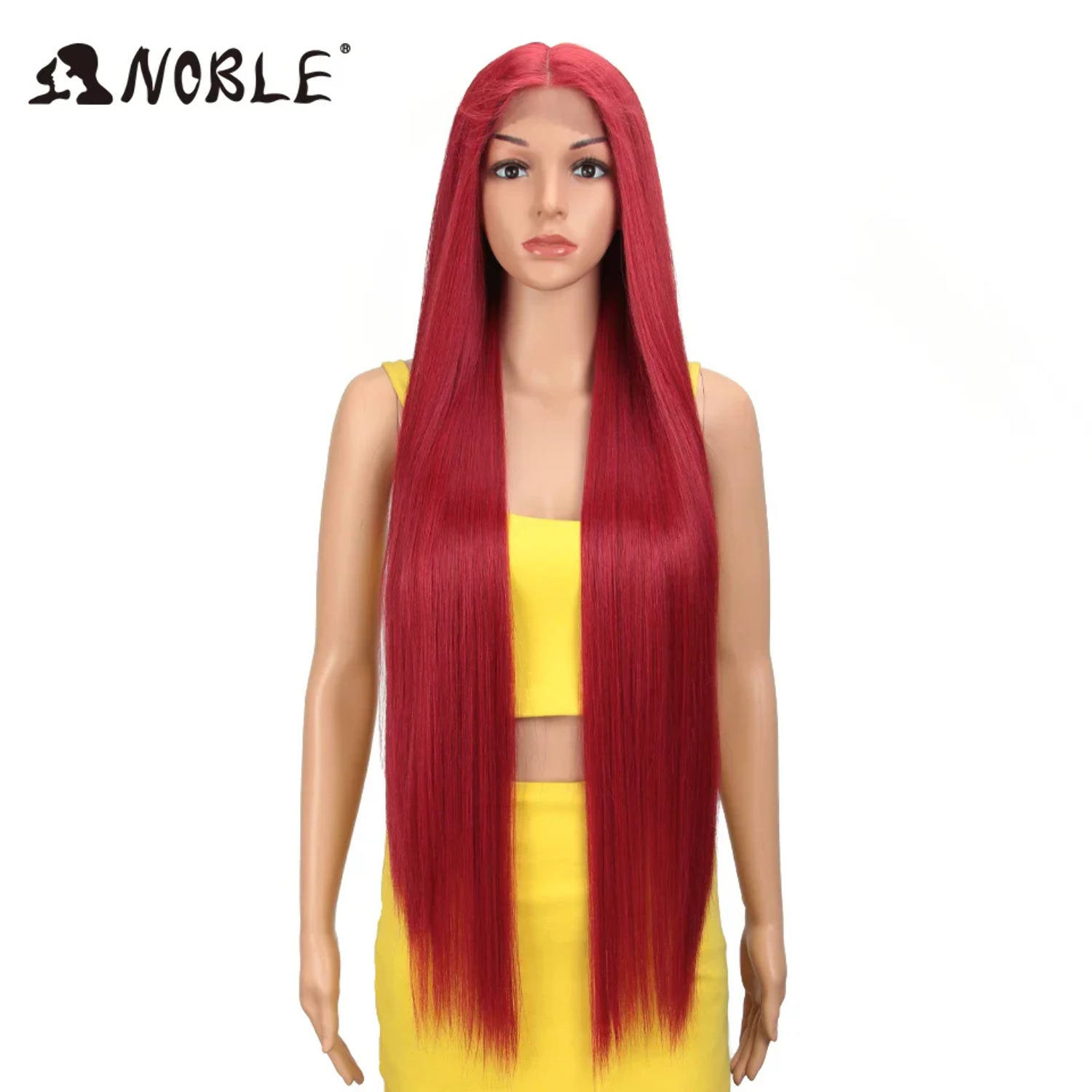 Noble Synthetic Lace Front Wigs For Women 38 Inch Straight Wig Lace Wig Ombre Blonde Lace Wigs ...