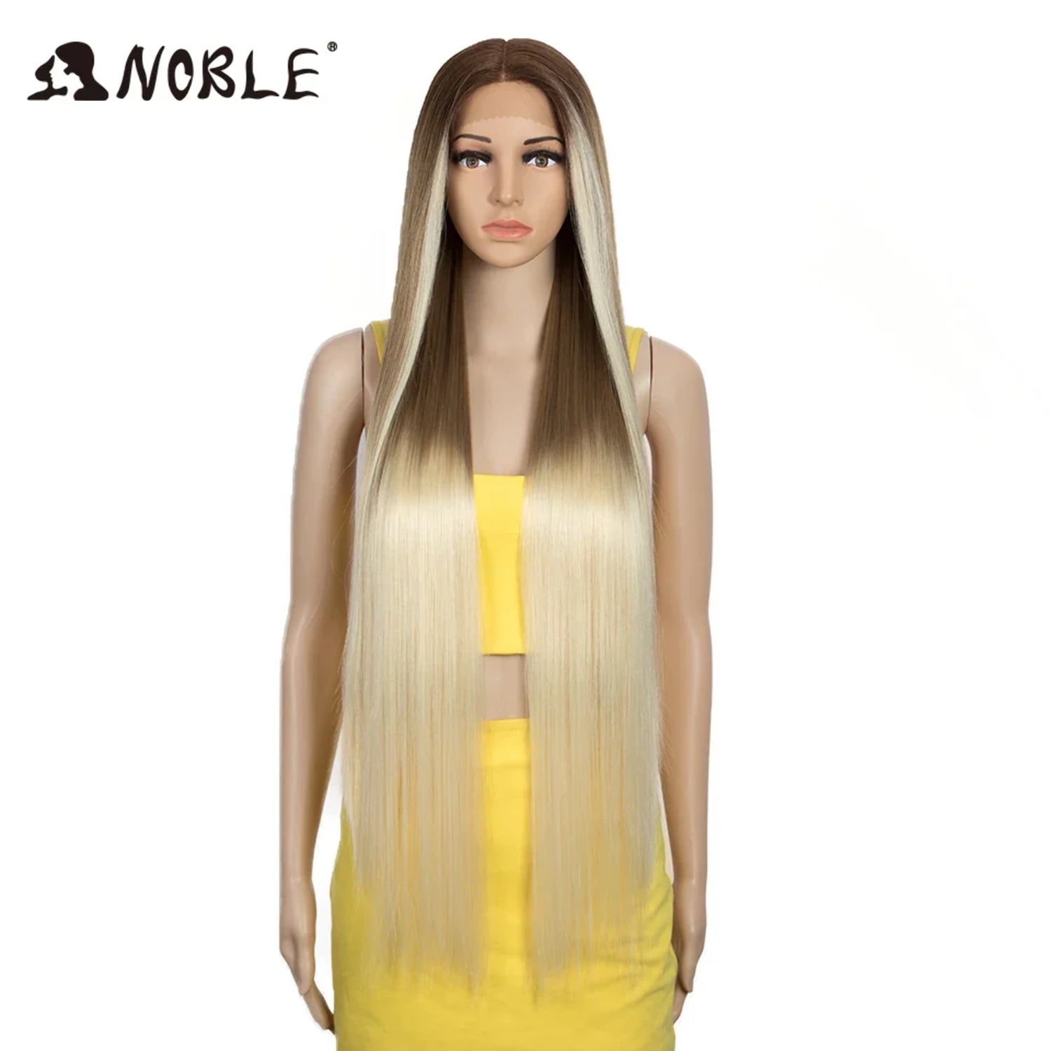 Noble Synthetic Lace Front Wigs For Women 38 Inch Straight Wig Lace Wig ...
