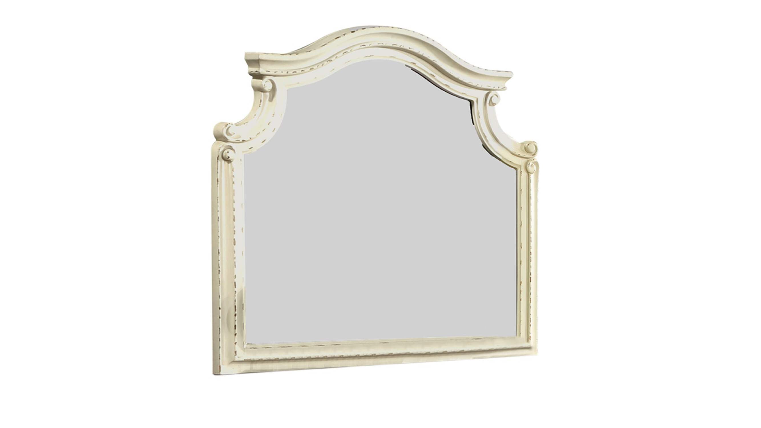 Noble Traditional Style Mirror Made With Wood In Antique Beige Beige ...