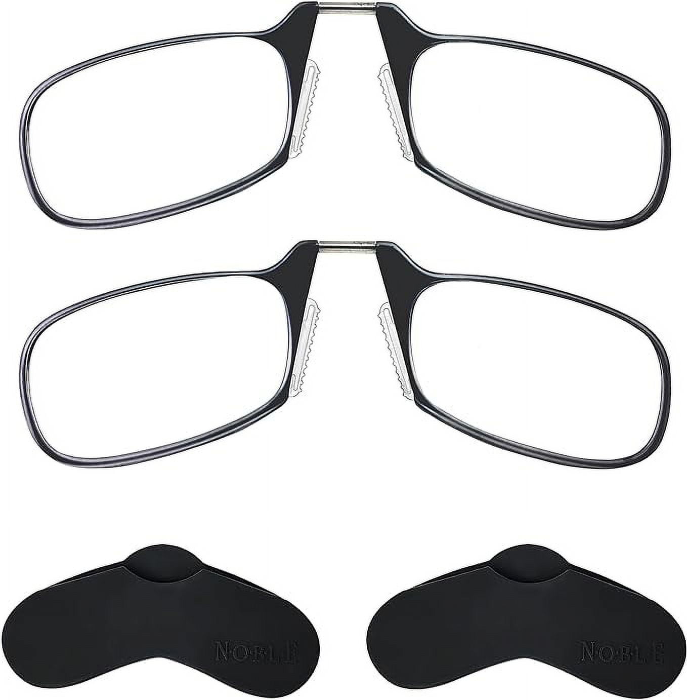 Noble Ultra Slim and Flat Reading Glasses Thin and Flexible Armless (2 ...