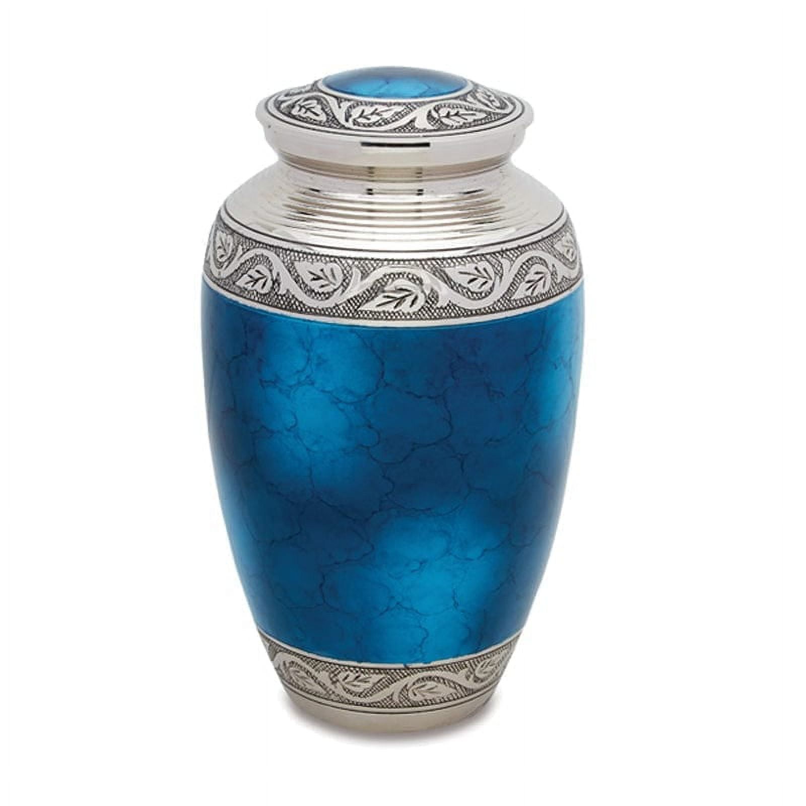 Noble Urn | Brass Cremation Urn for Human Ashes - Vivid Blue - Walmart.com