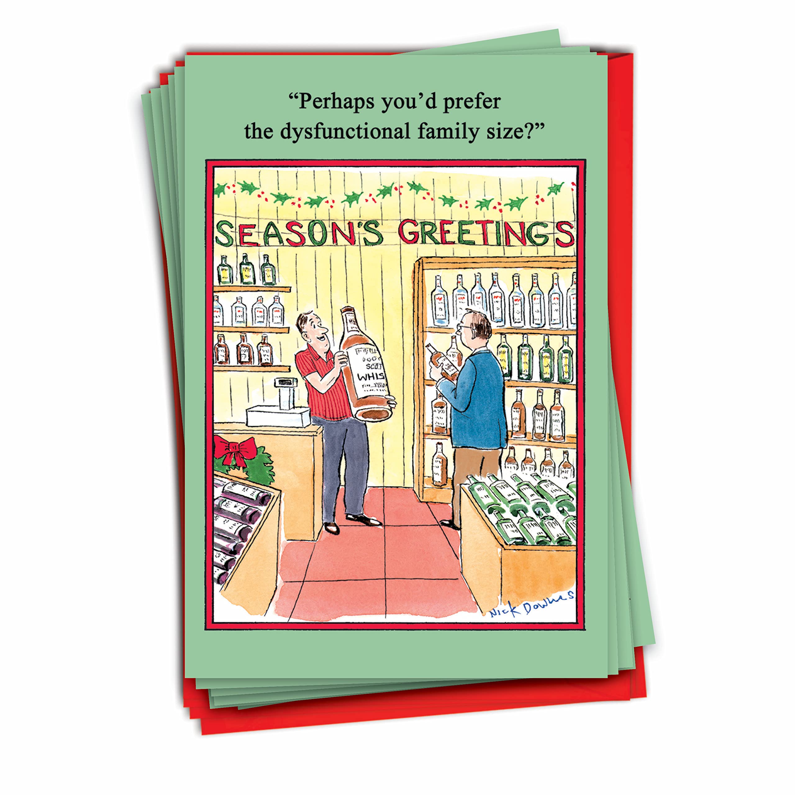 NobleWorks - 12 Hilarious Christmas Greeting Cards - Funny Boxed ...