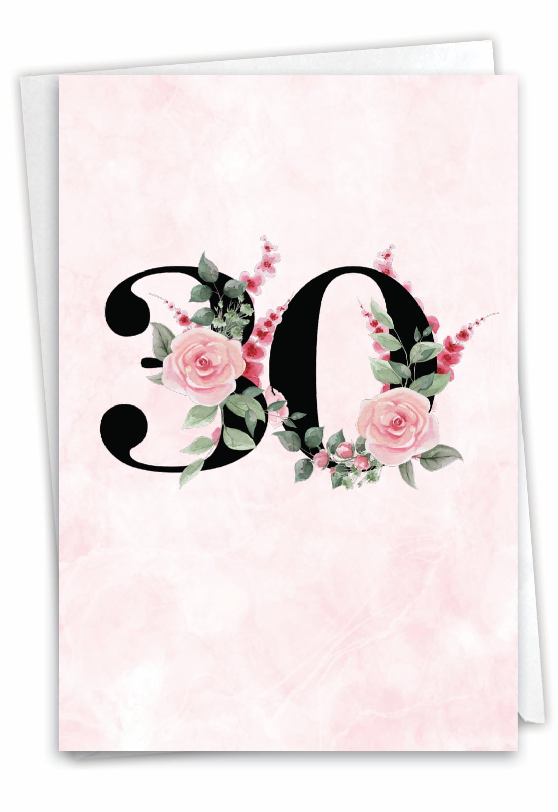 NobleWorks 30th Milestone Anniversary Greeting Card with 5 x 7 Inch ...