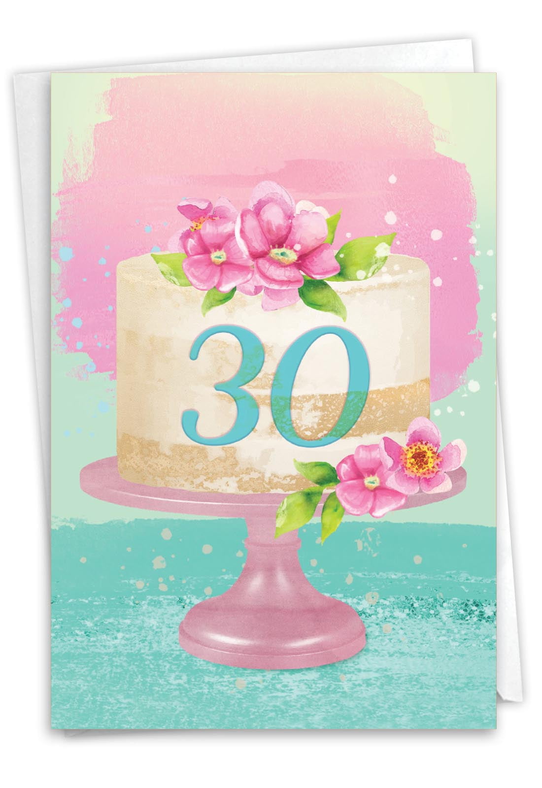 NobleWorks 30th Milestone Birthday Greeting Card with 5 x 7 Inch ...