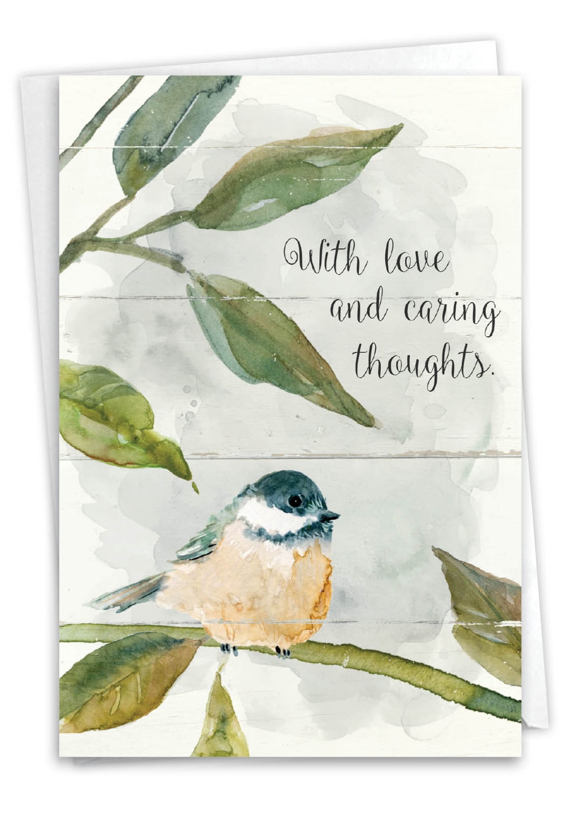 NobleWorks Birds of Encouragement Sympathy Card with Envelope - Walmart.com