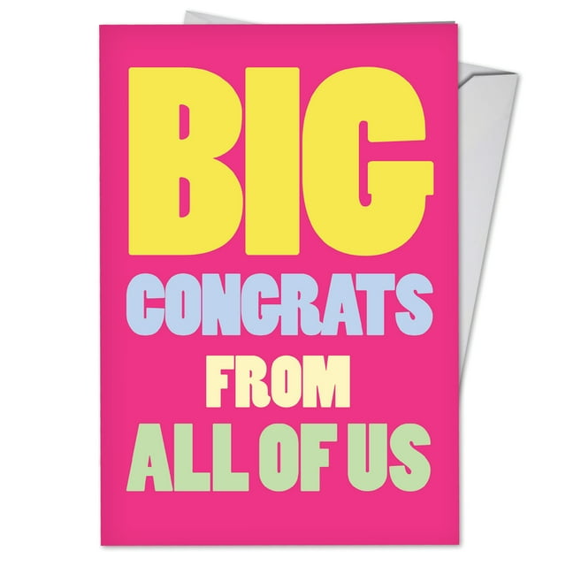 NobleWorks - C3893CGG Humorous Congratulations Greeting Card 'Big ...