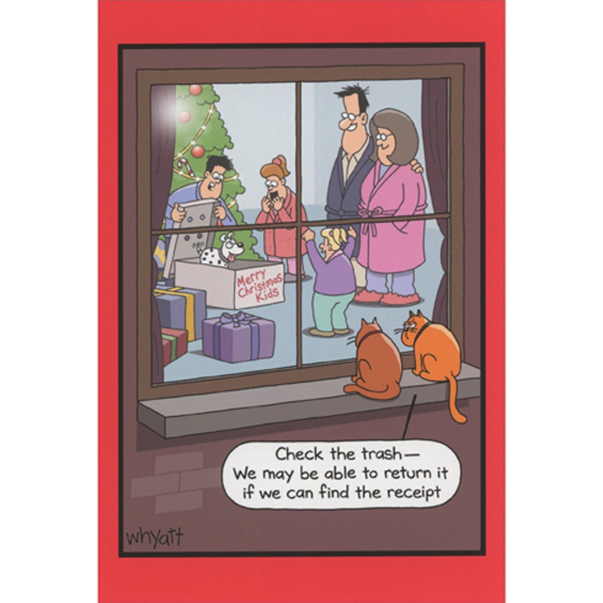 NobleWorks, Check The Trash - 12 Funny Christmas Cards Boxed - Bulk Set ...