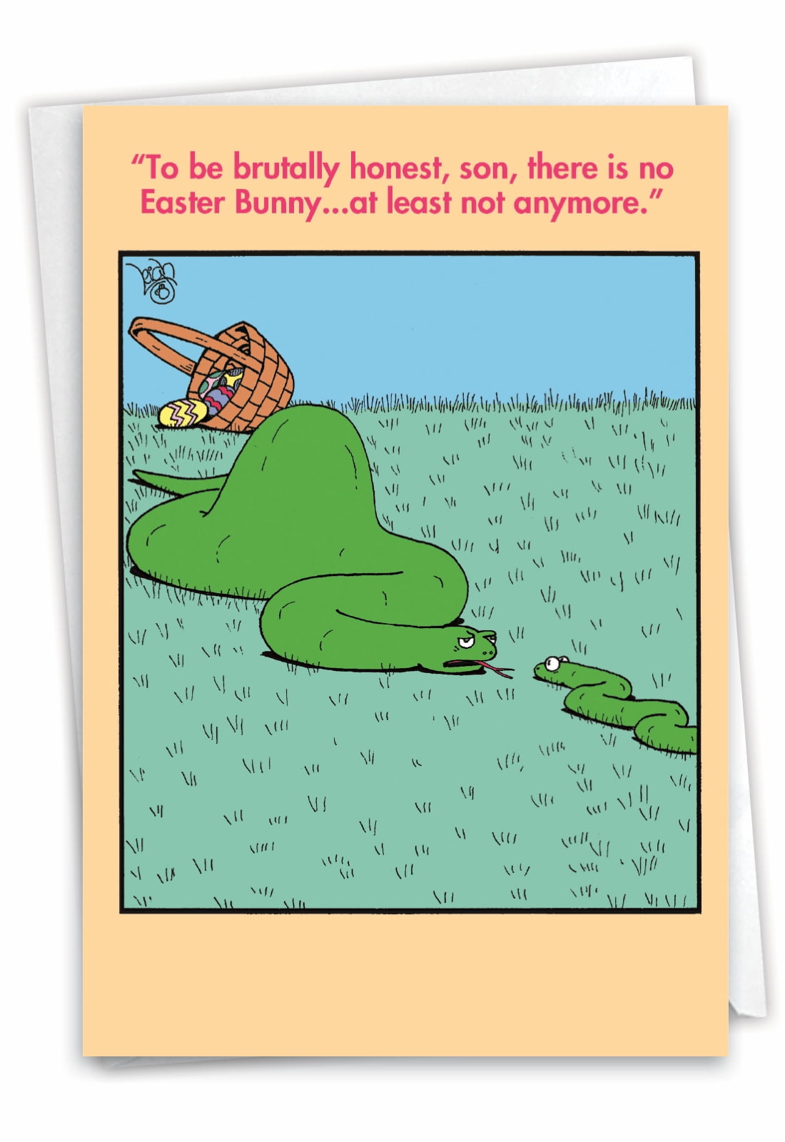 NobleWorks Easter Greeting Card with 5 x 7 Inch Envelope (1 Card ...