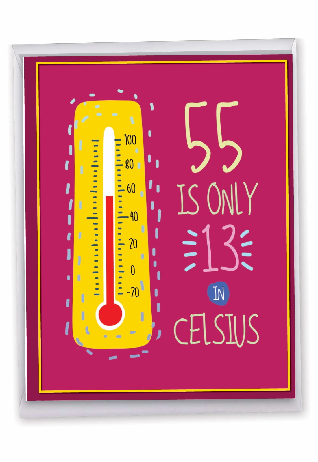 NobleWorks Extra Large Funny 55th Milestone Birthday Greeting Card 8.5 ...