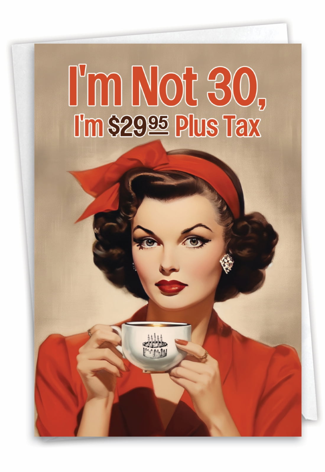 NobleWorks Funny 30th Milestone Birthday Greeting Card with 5 x 7 Inch ...