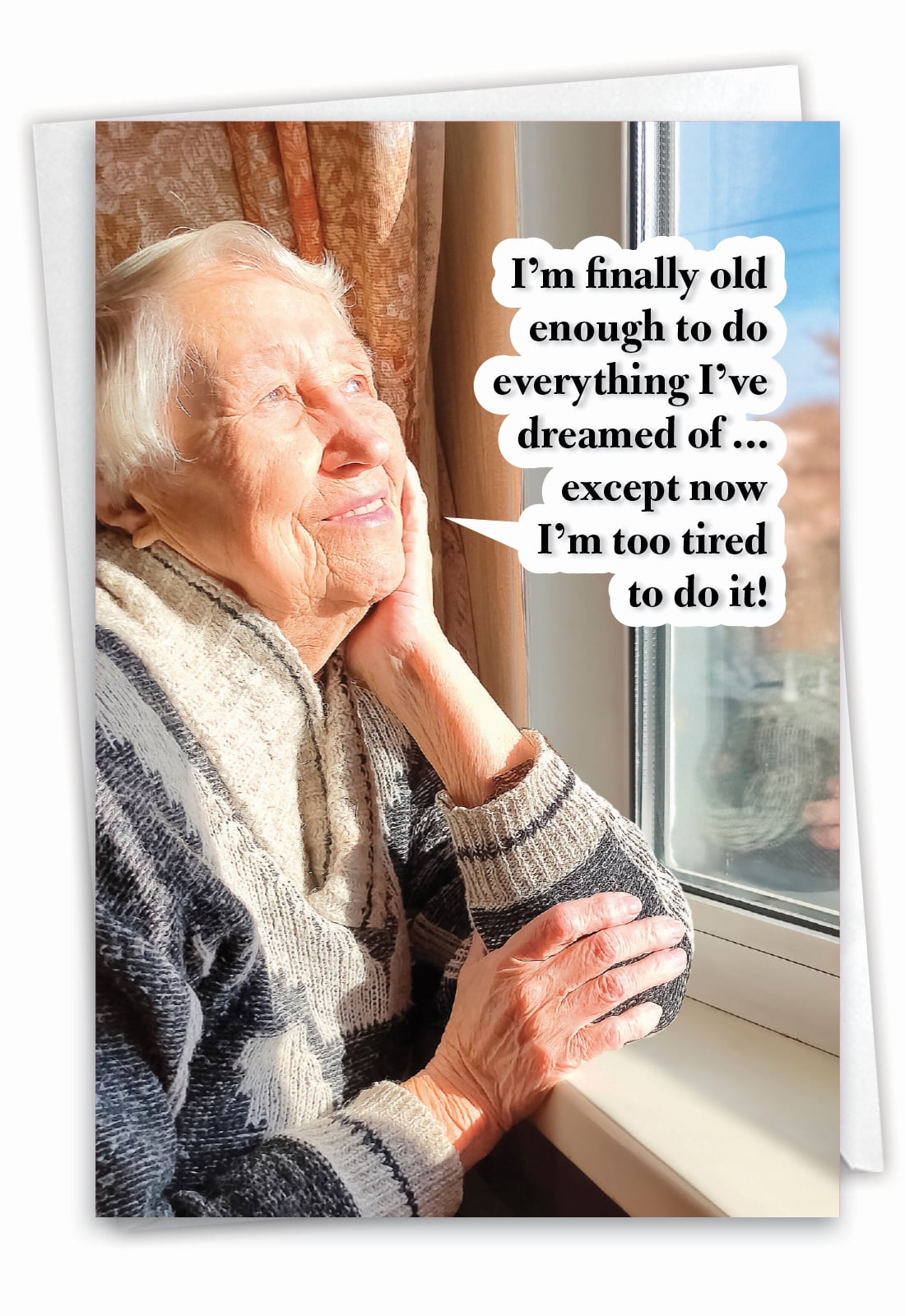 NobleWorks Funny Birthday Greeting Card with 5 x 7 Inch Envelope (1 ...