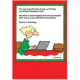 NobleWorks Funny Christmas Greeting Card with 5 x 7 Inch Envelope (1 ...