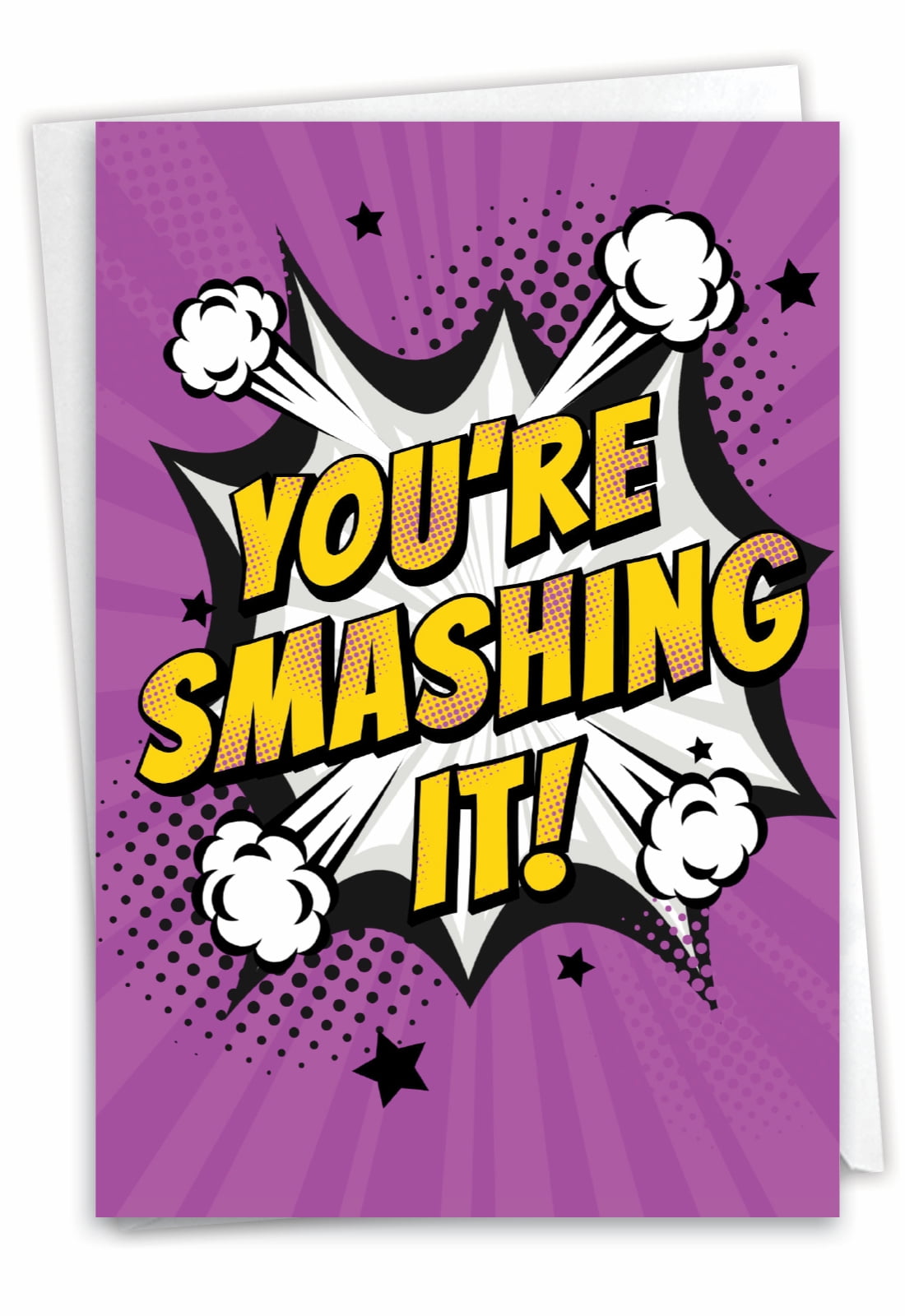NobleWorks Funny Congratulations Paper Card with 5 x 7 Inch Envelope (1 ...