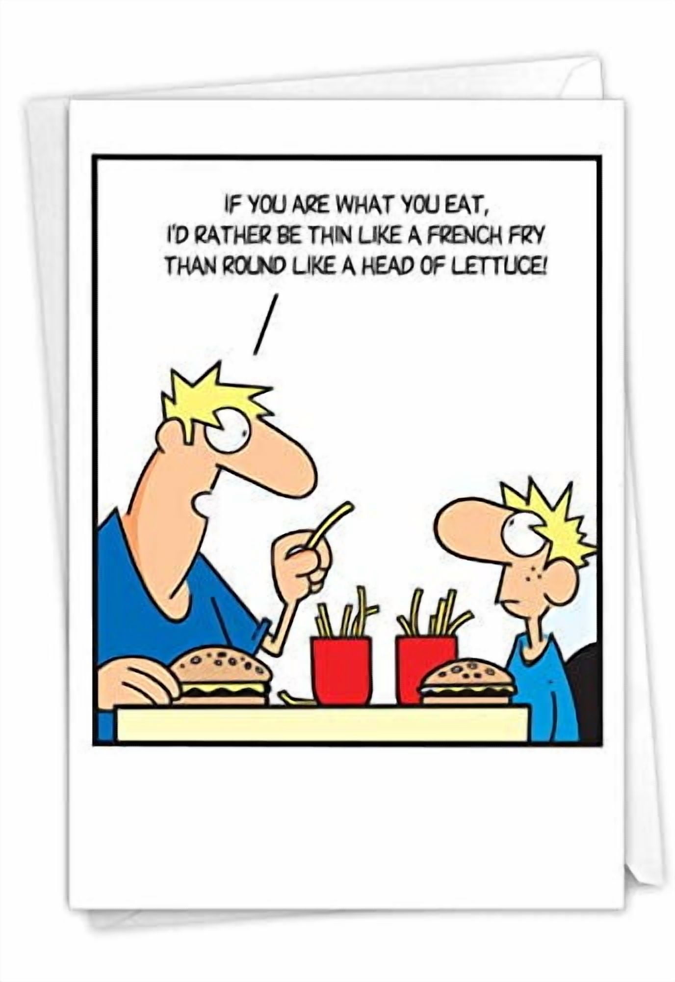 NobleWorks Funny Father's Day Greeting Card with 5 x 7 Inch Envelope (1 ...