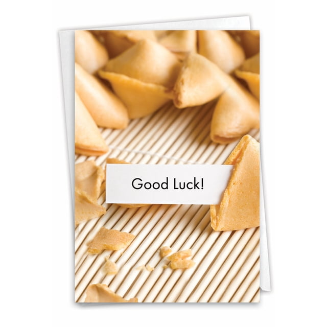 NobleWorks Funny Good Luck Paper Card with 5 x 7 Inch Envelope (1 Card ...