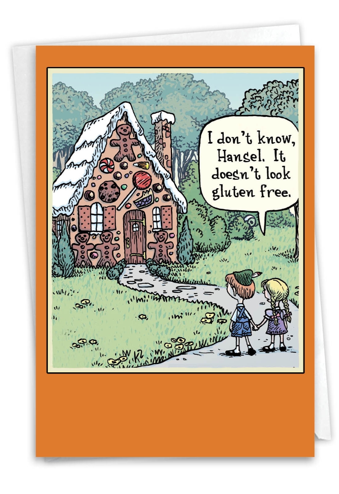 NobleWorks Funny Halloween Greeting Card with 5 x 7 Inch Envelope (1 ...