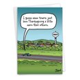 NobleWorks Funny Thanksgiving Greeting Card with 5 x 7 Inch Envelope (1 ...