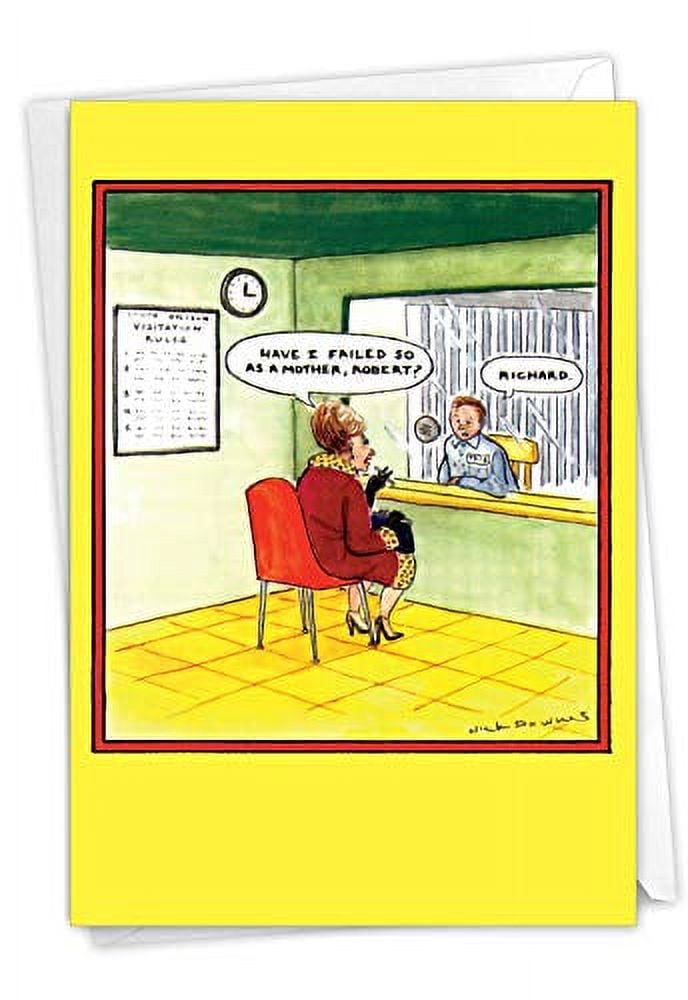 NobleWorks Humorous Mother's Day Greeting Card with 5 x 7 Inch Envelope ...