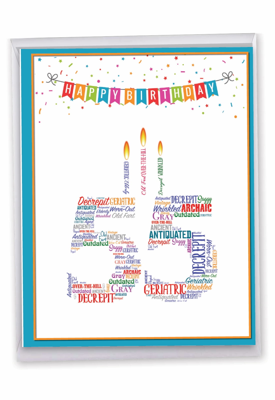 NobleWorks Jumbo 55th Milestone Birthday Greeting Card 8.5 x 11 Inch ...
