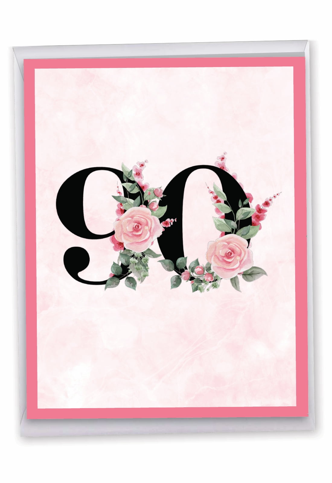 NobleWorks Jumbo 90th Milestone Birthday Greeting Card 8.5 x 11 Inch ...