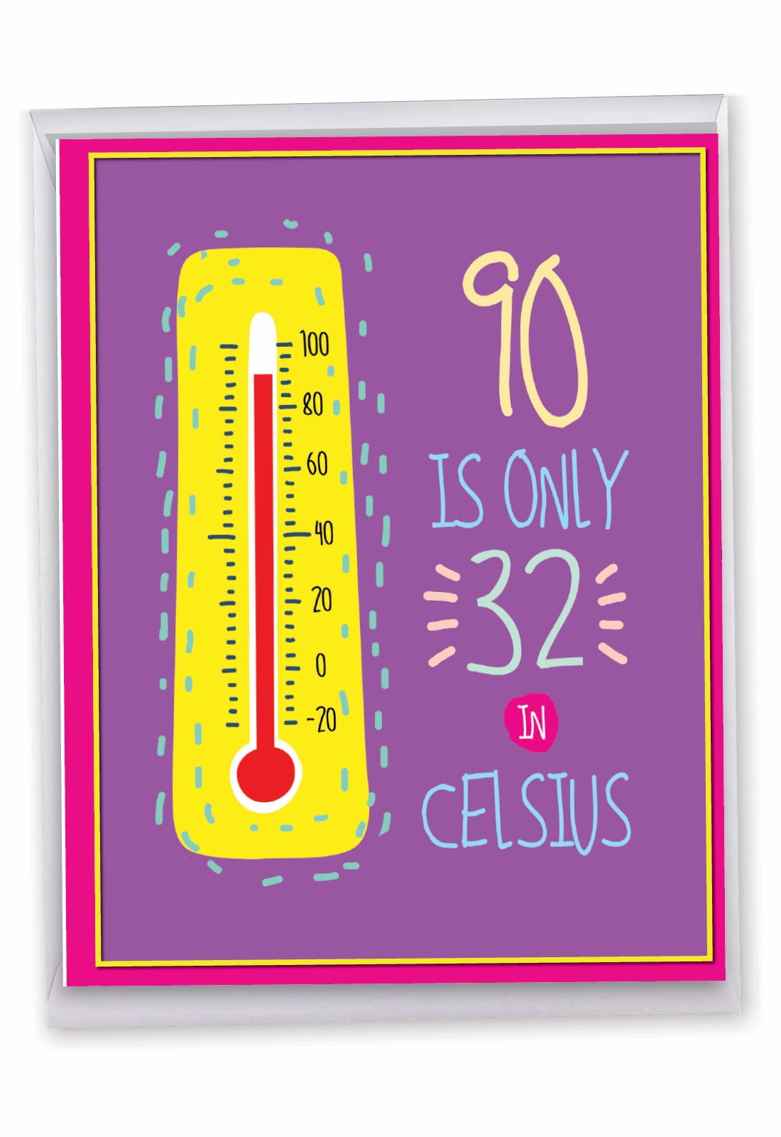 NobleWorks Jumbo Funny 90th Milestone Birthday Greeting Card 8.5 x 11 ...