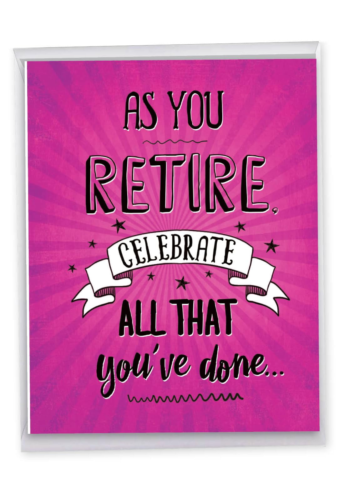 NobleWorks Jumbo Hilarious Retirement Greeting Card From Us 8.5 x 11 ...