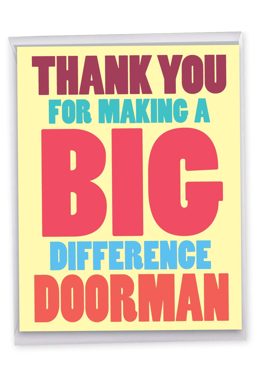 NobleWorks Jumbo Thank You Greeting Card From Us 8.5 x 11 Inch with ...