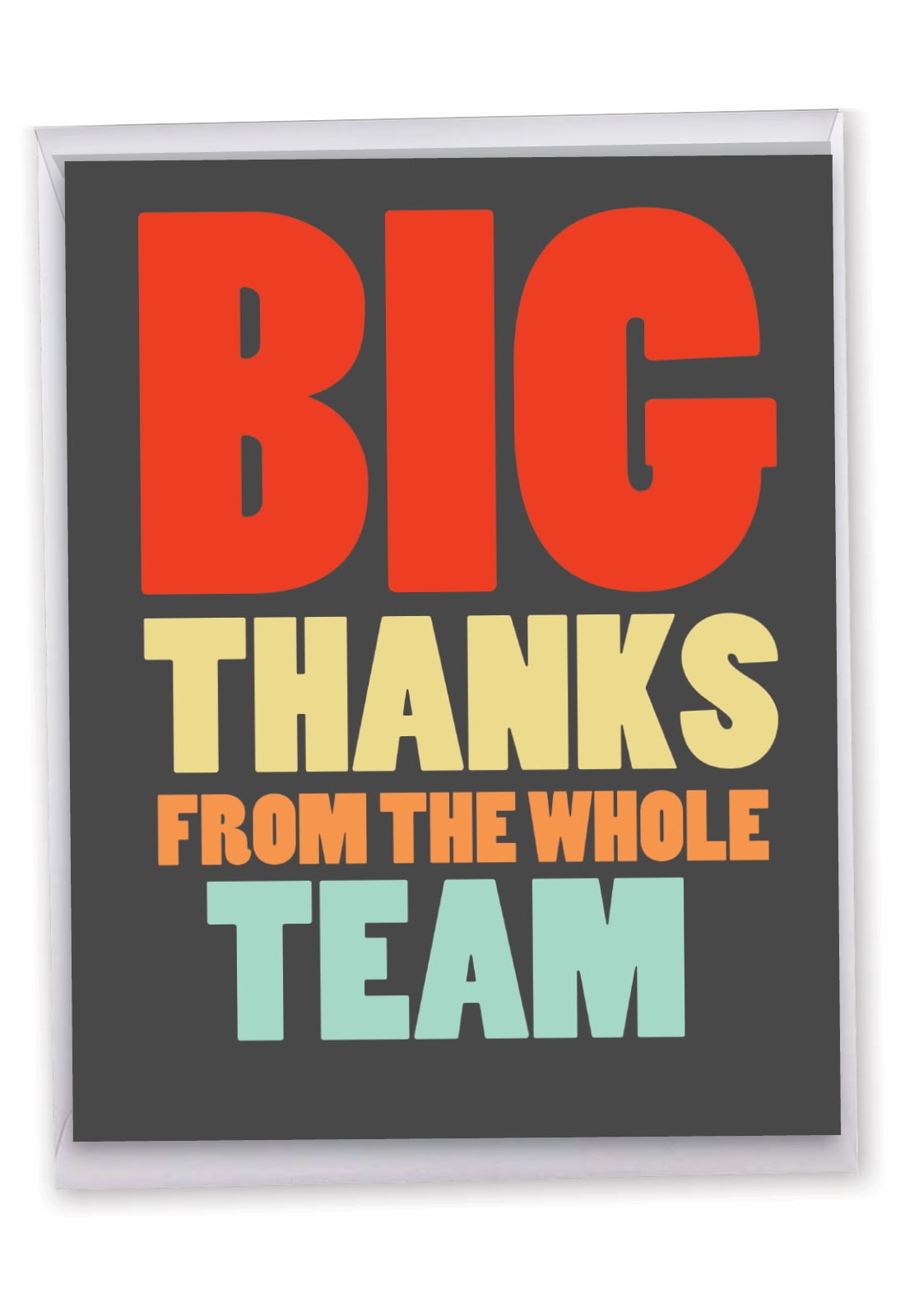 NobleWorks Jumbo Thank You Greeting Card, White - Walmart.com