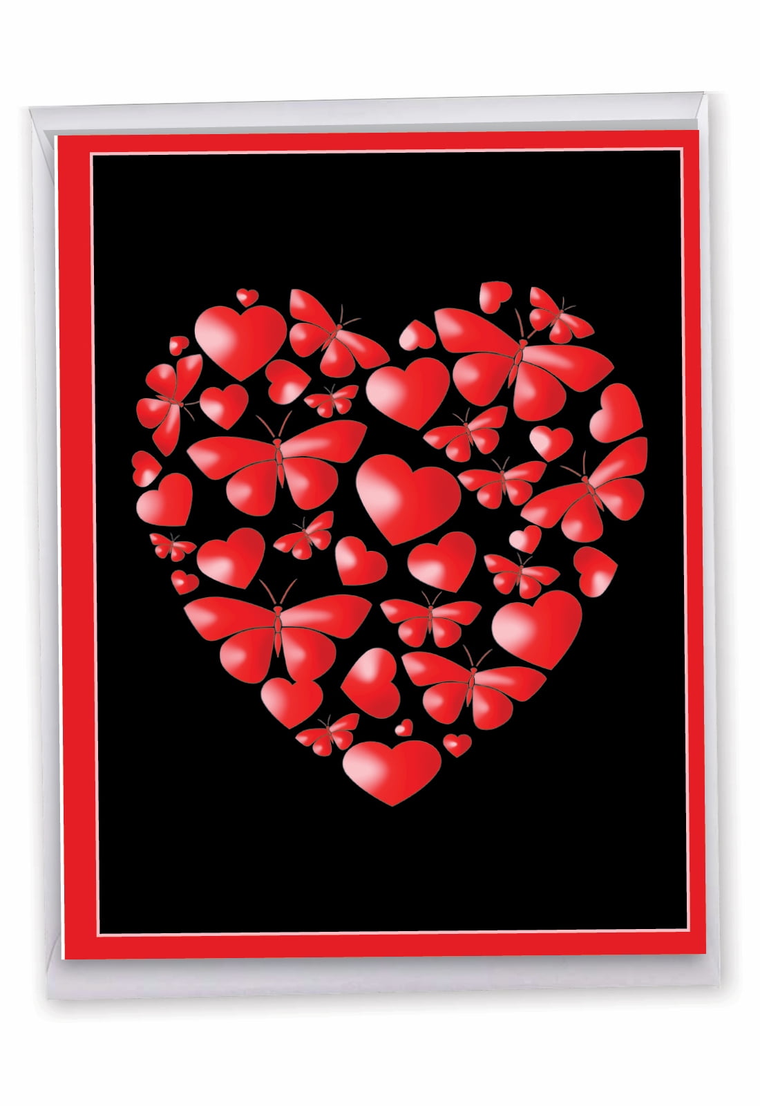 NobleWorks Jumbo Valentine's Day Greeting Card 8.5 x 11 Inch with ...