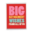 NobleWorks Oversize Retirement Greeting Card From Us 8.5 x 11 Inch with ...