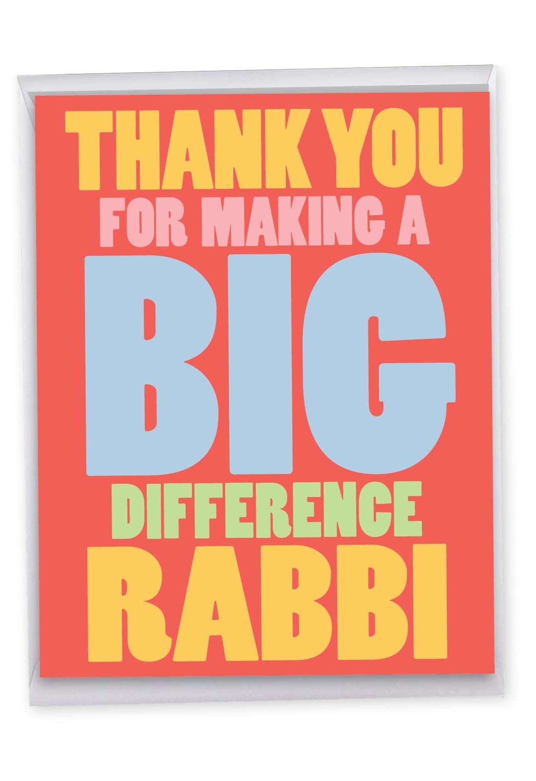 NobleWorks Oversize Thank You Paper Card From Us 8.5 x 11 Inch with ...