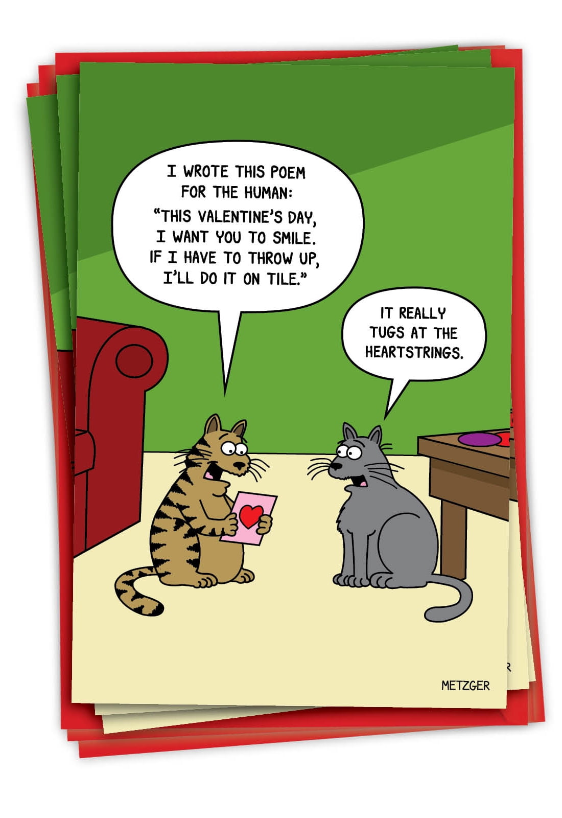 NobleWorks Pack of 3 Funny Valentine's Day Greeting Cards with Envelopes (1 Design, 3 Each ...