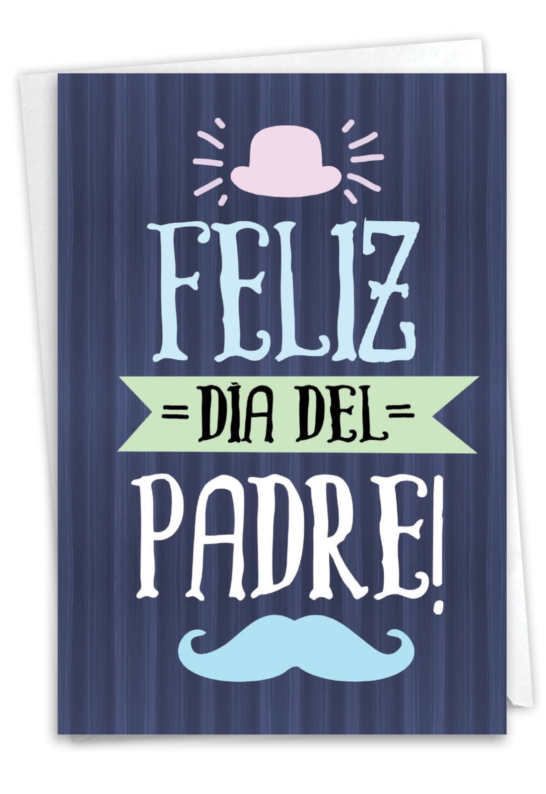 NobleWorks Spanish Father's Day Greeting Card with 5 x 7 Inch Envelope ...