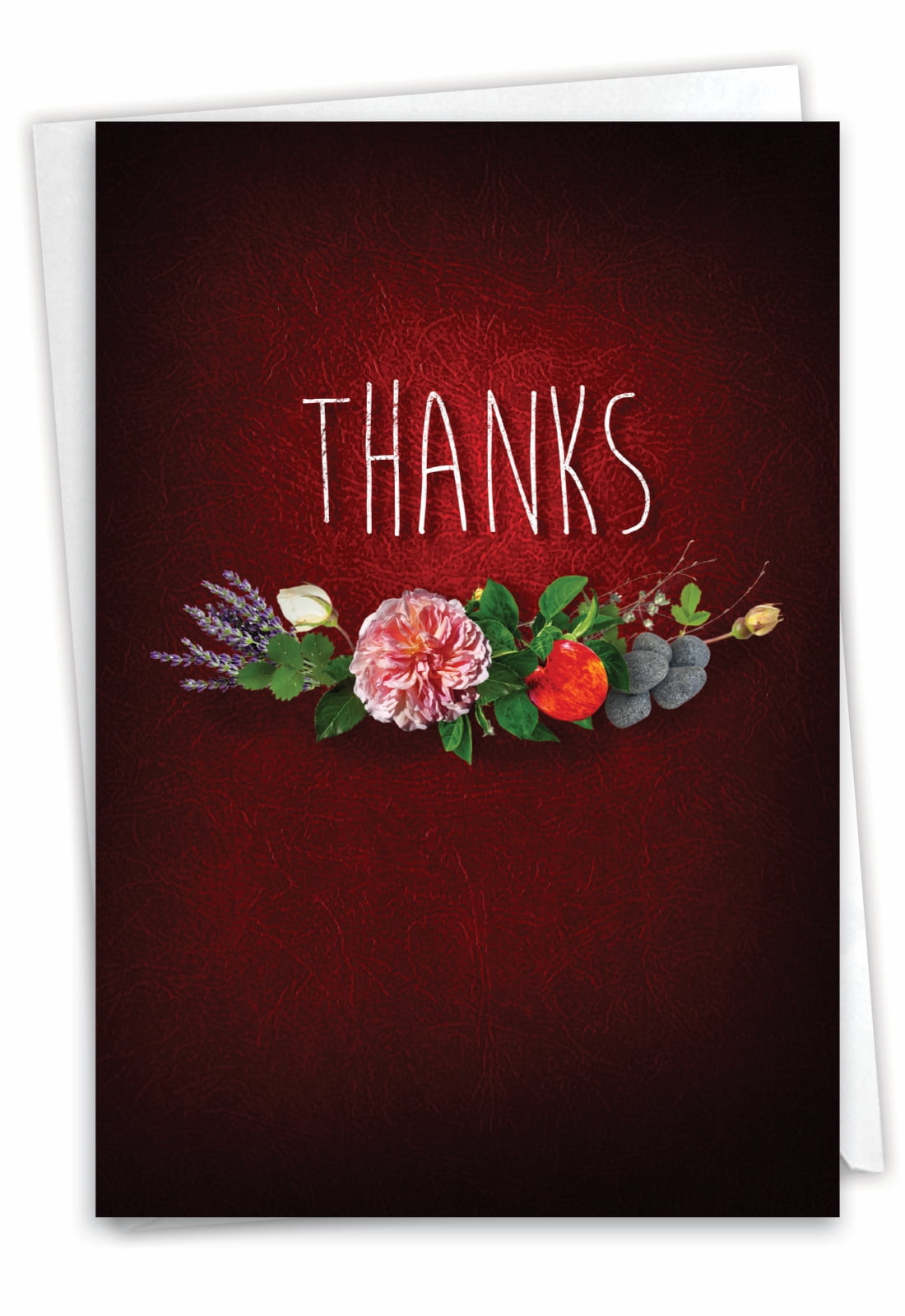NobleWorks Thank You Greeting Card with 5 x 7 Inch Envelope (1 Card ...