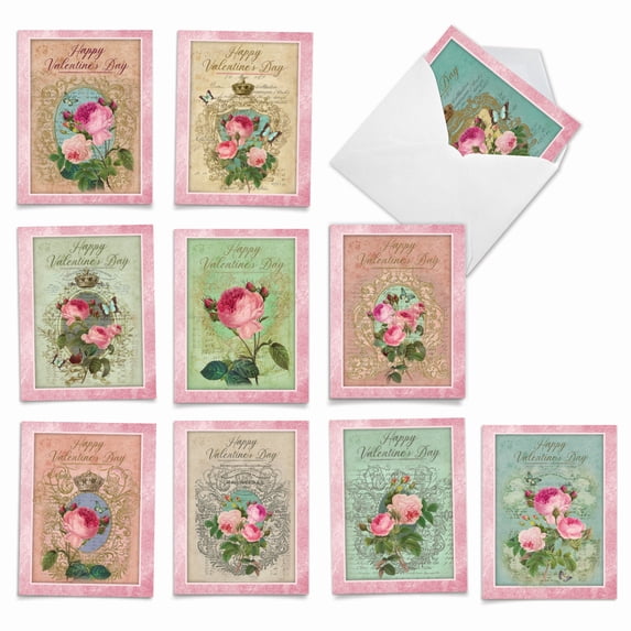 NobleWorks Valentine's Day Cards, Assorted Designs, 10 Count - Walmart.com