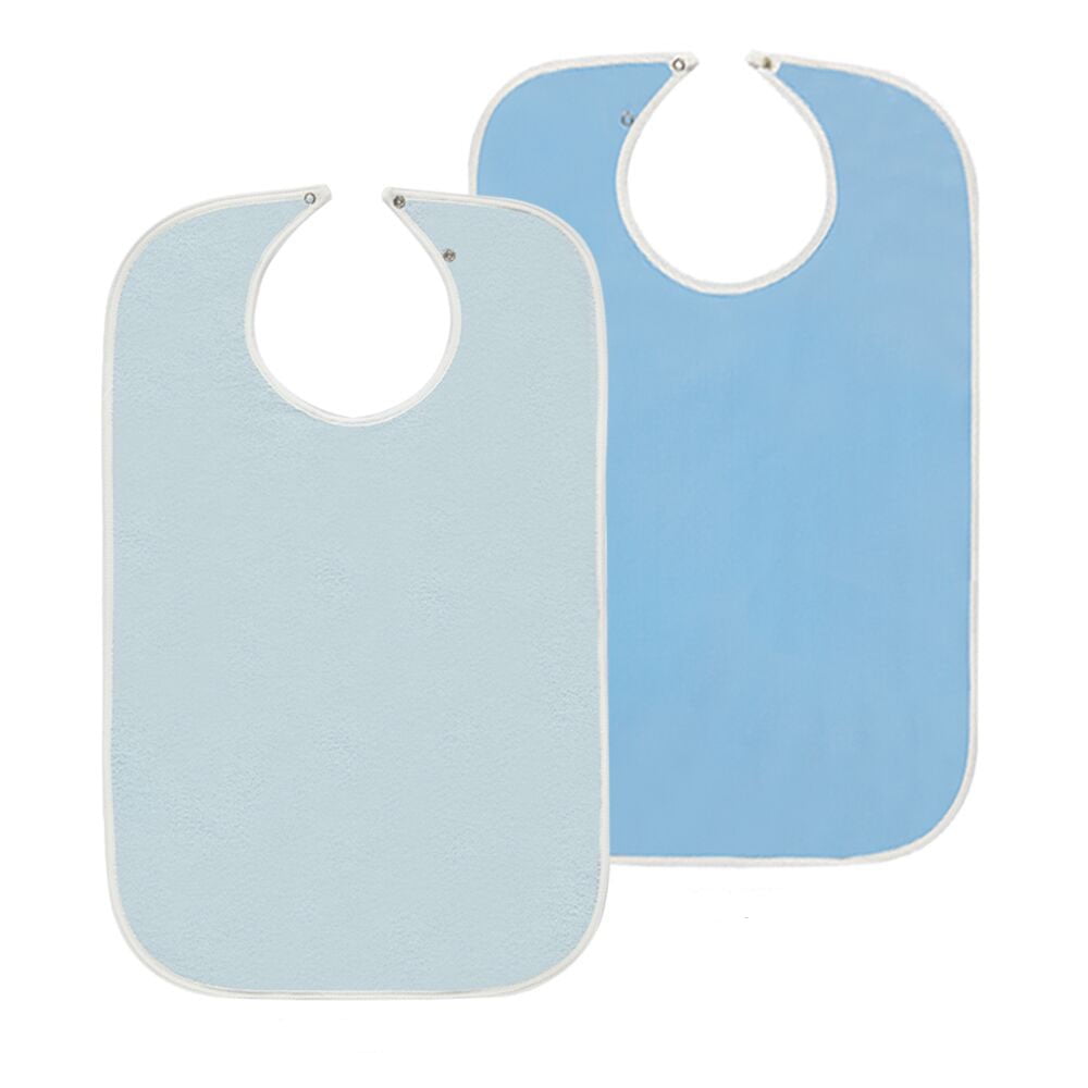 Nobles 3 Pack Adult Bib Washable Reusable Waterproof Clothing Protector ...