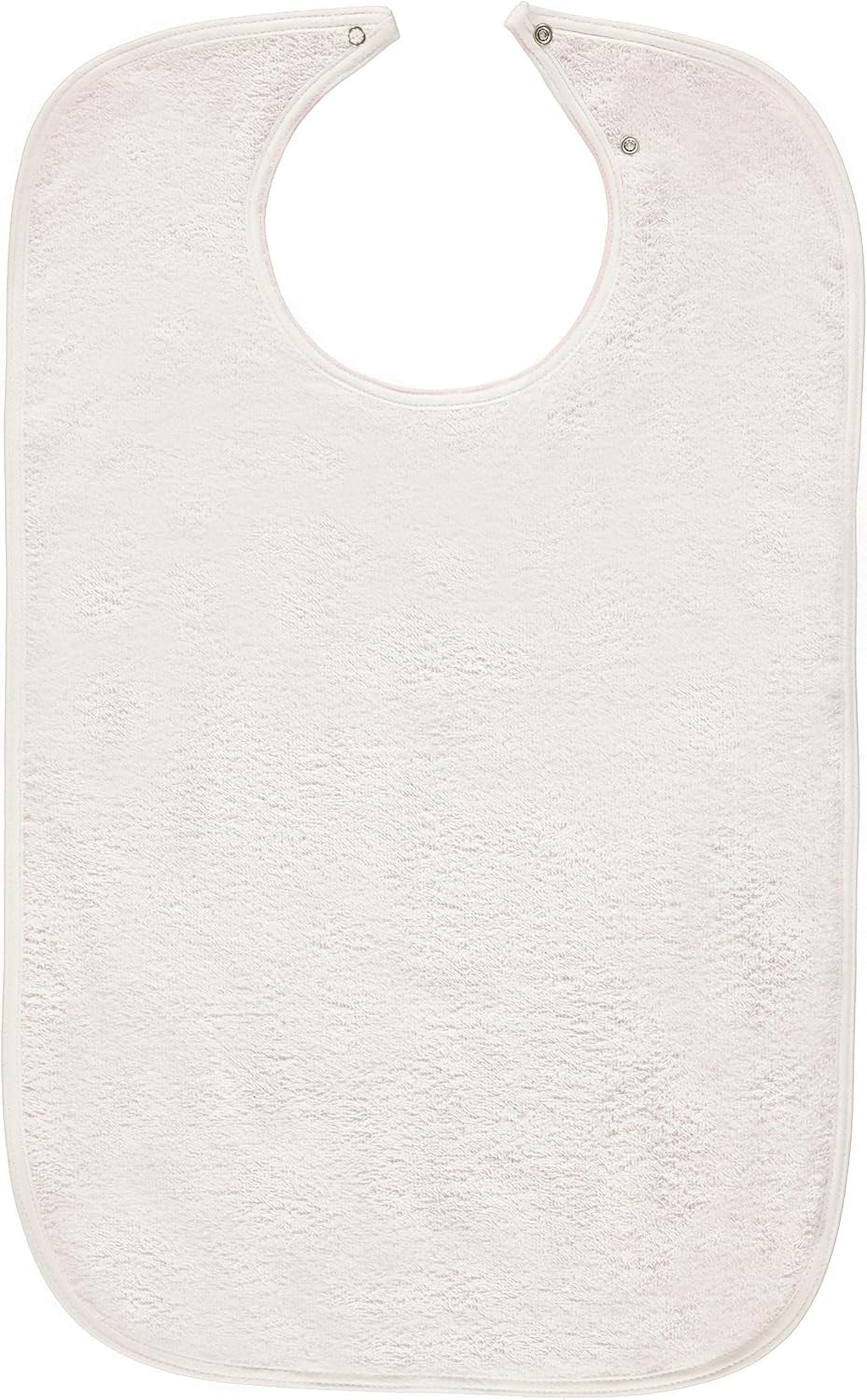 Nobles 3 Terry Adult Bibs with Vinyl Barrier - Snap Closure - Walmart.com