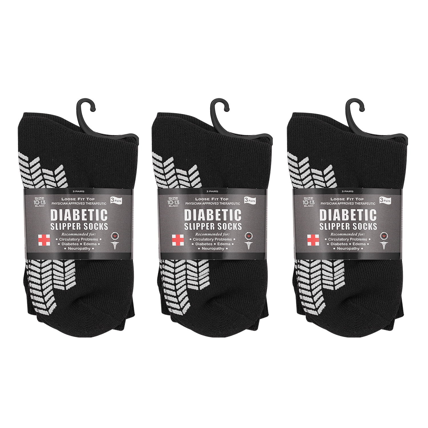 Nobles Assorted Diabetic Anti Skid/ No Slip Hospital Gripper Socks ...