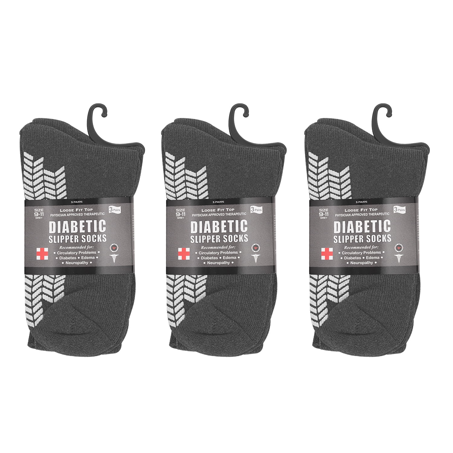 Nobles Assorted Diabetic Anti Skid/ No Slip Hospital Gripper Socks ...