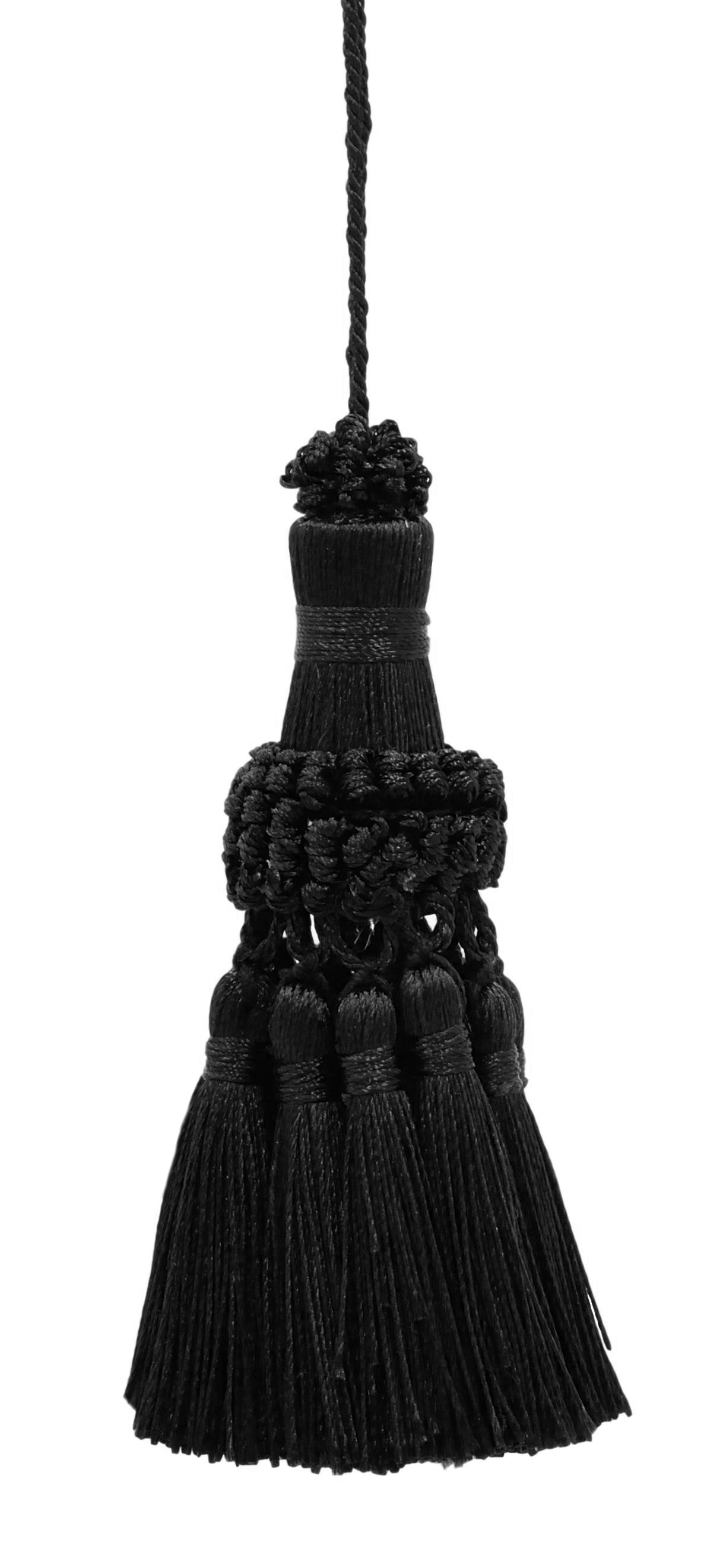 Noblesse Collection Elegant Hand Crafted 4" (10cm) Key Tassel, 3" (7 ...