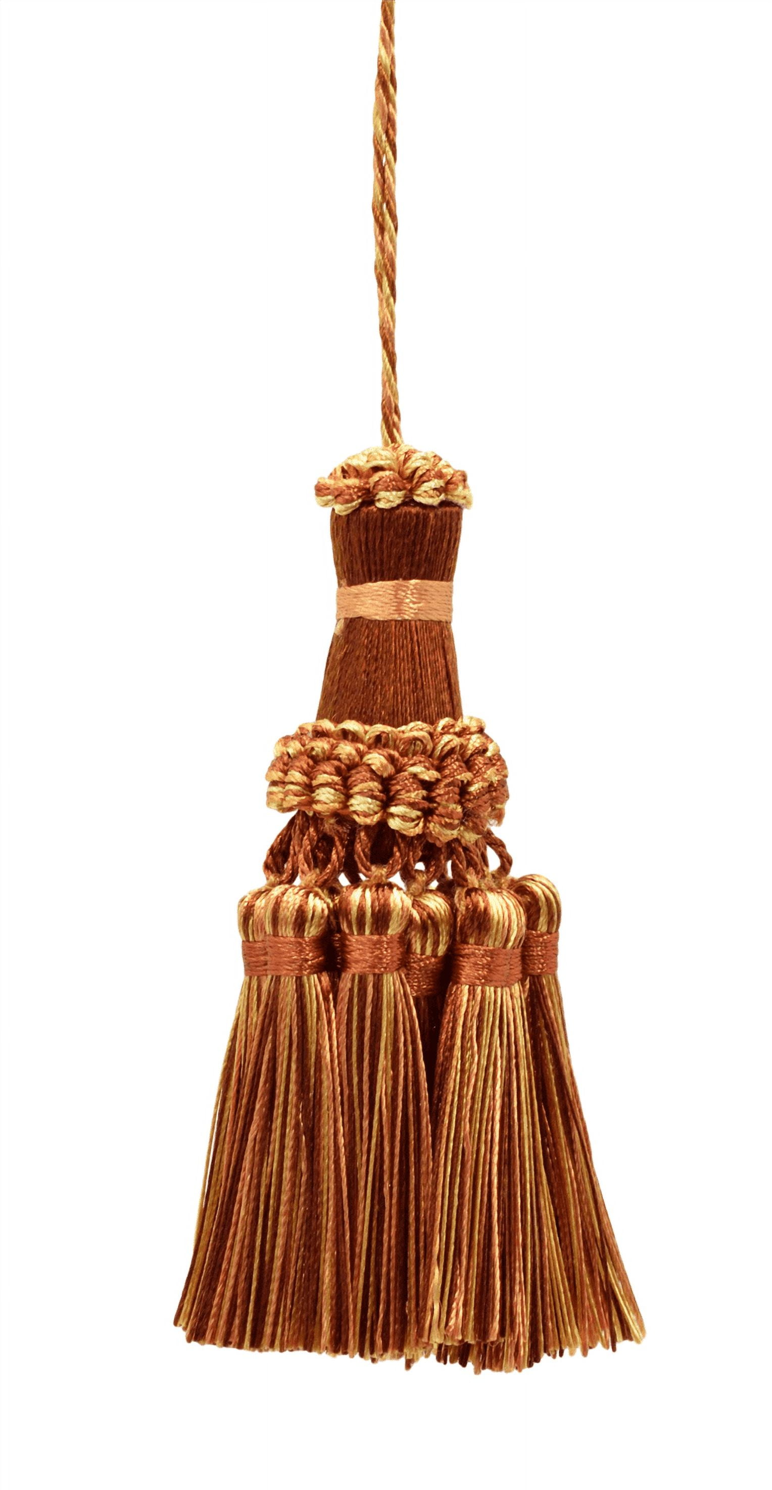 Noblesse Collection Elegant Hand Crafted 4" (10cm) Key Tassel, 3" (7 ...