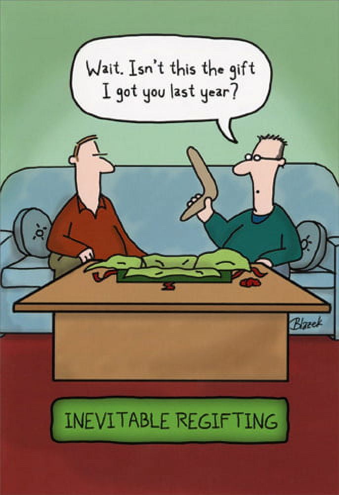 Nobleworks Boomerang Regifting Funny Christmas Card (1 card/1 envelope ...