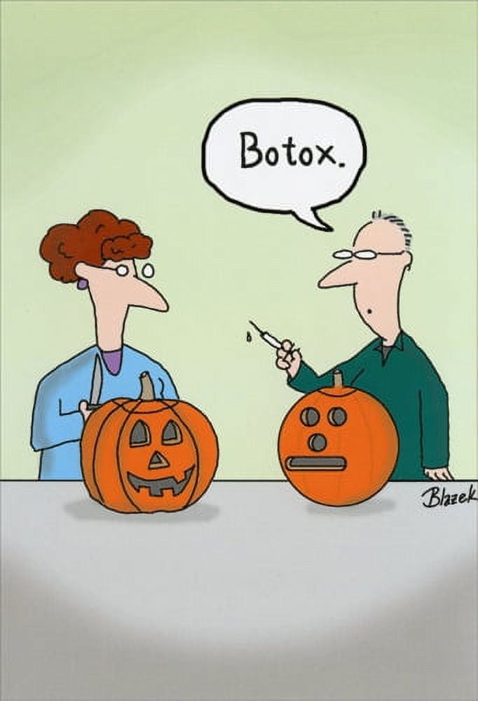 Nobleworks Botox Pumpkin Funny Halloween Card - Walmart.com
