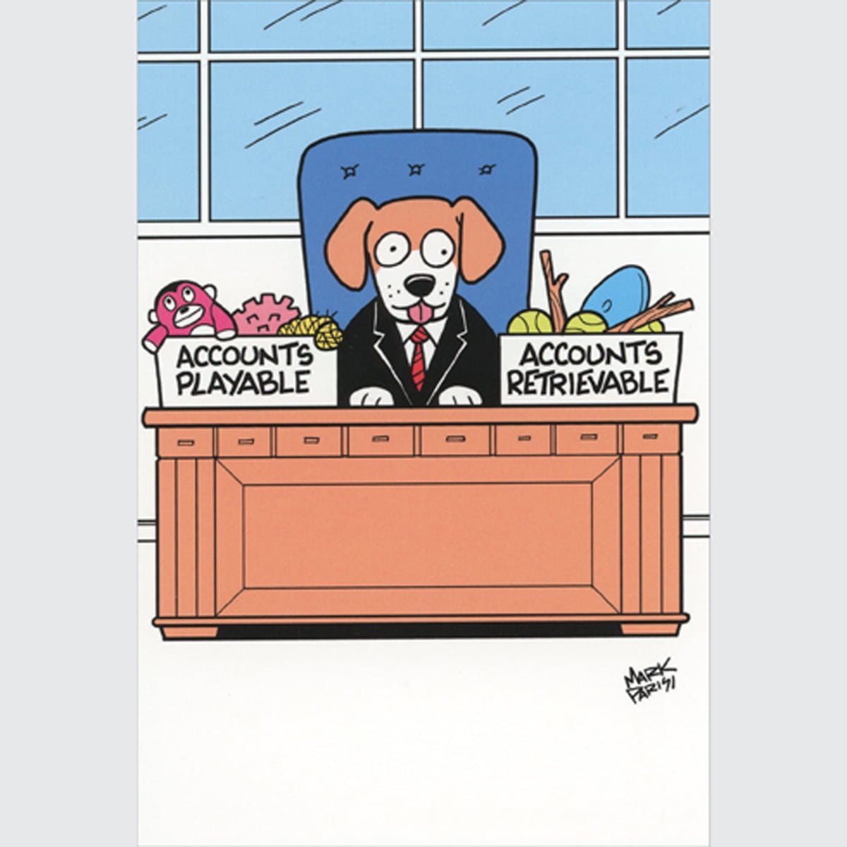 Nobleworks Dog at Desk: Accounts Playable Funny / Humorous ...