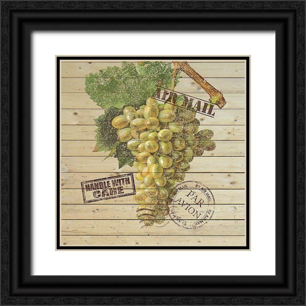 Nobleworks Inc. 12x12 Black Ornate Wood Framed with Double Matting ...